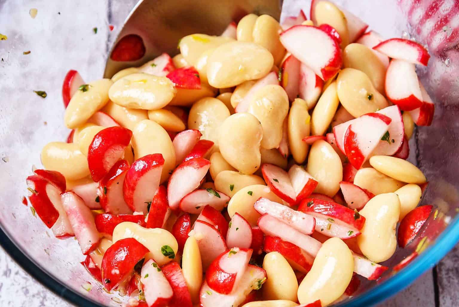 Butter Bean & Radish Salad, Vegan! - Especially Vegan